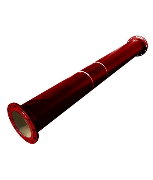 Ductile Iron Double Flanged Pipe for Waste Water (Red) - Automated ...