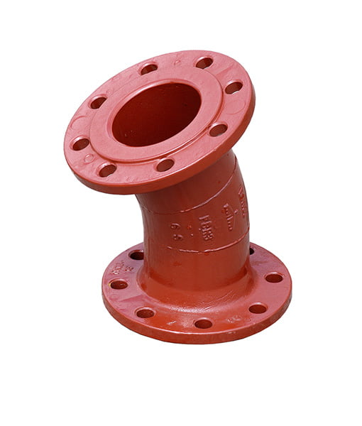 Ductile Iron Flanged 22.5 Degree Bend for Waste Water | Automated ...