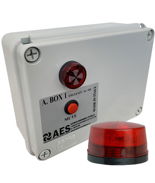 AES High Level Pump Alarm with External Beacon and Float Switch - AES