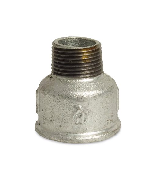 Imperial Cast Iron Galvanised Nipple Socket - Female Thread x Male ...