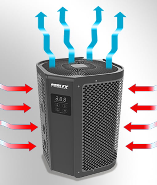 Poolex Vertigo Fi Inverter Heat Pump with Wi-Fi for Swimming Pools ...