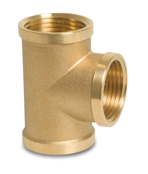 Brass T-piece 90° - Female Thread | Automated Environmental Systems